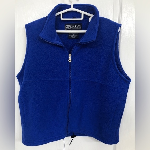Lands' End | Jackets & Coats | Vintage Lands End Fleece Vest Made In ...
